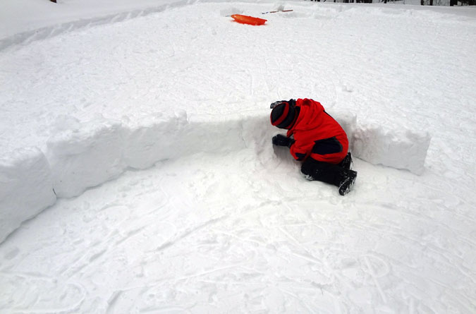 How to Make an Igloo — and Camp Out Too!